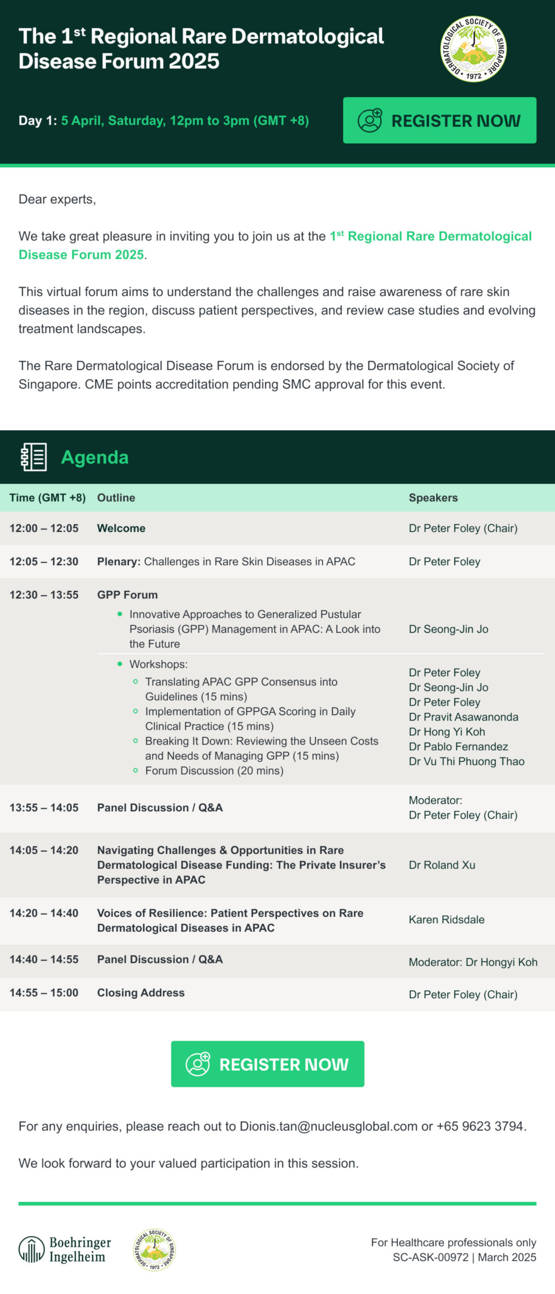 1st Regional Rare Dermatological Disease Forum 2025: Day 1 ...